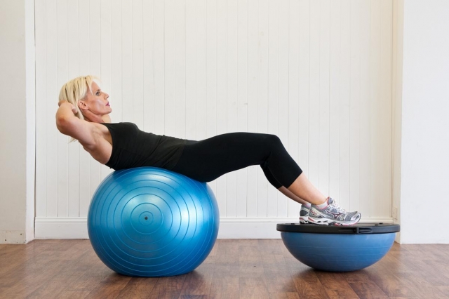 Bosu-balance pallo, puolikuula, tasapainopallo, 1 kpl, Lohja