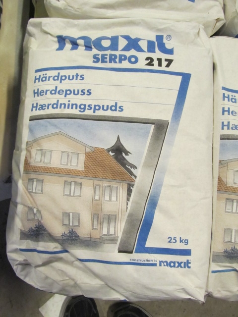 Rappaus laasti, Kovaan rappaukseen, Maxit, erä 6 säkkiä