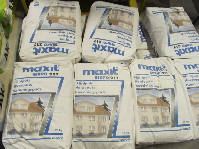 Rappaus laasti, Kovaan rappaukseen, Maxit, erä 6 säkkiä