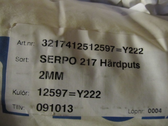 Rappaus laasti, Kovaan rappaukseen, Maxit, erä 6 säkkiä