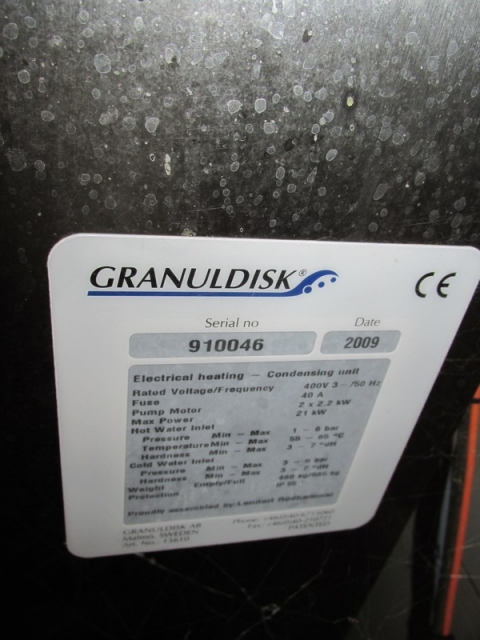 Patapesukone, rae laitosastiapesukone Granuldisk, Granule Maxi