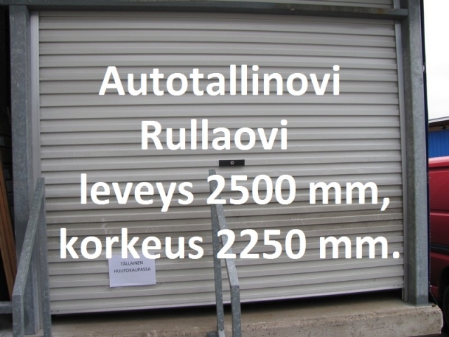 Autotallinovi, rullaovi, paketissa