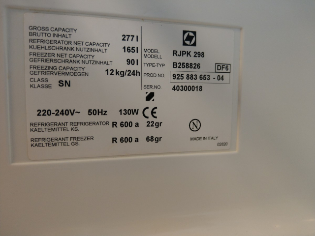 Jääkaappi - pakastin Rosenlew RJPK 298