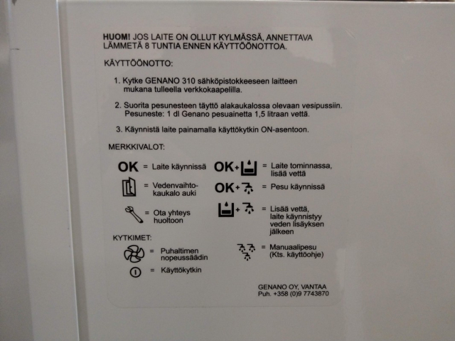 Ilmanpuhdistaja Genano 310